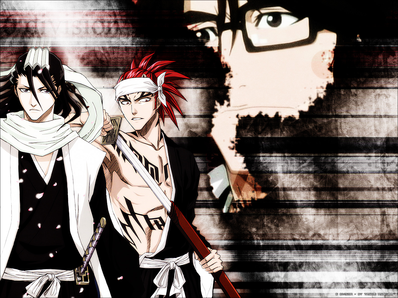 Download Renji Abarai Byakuya Kuchiki Anime Bleach Wallpaper