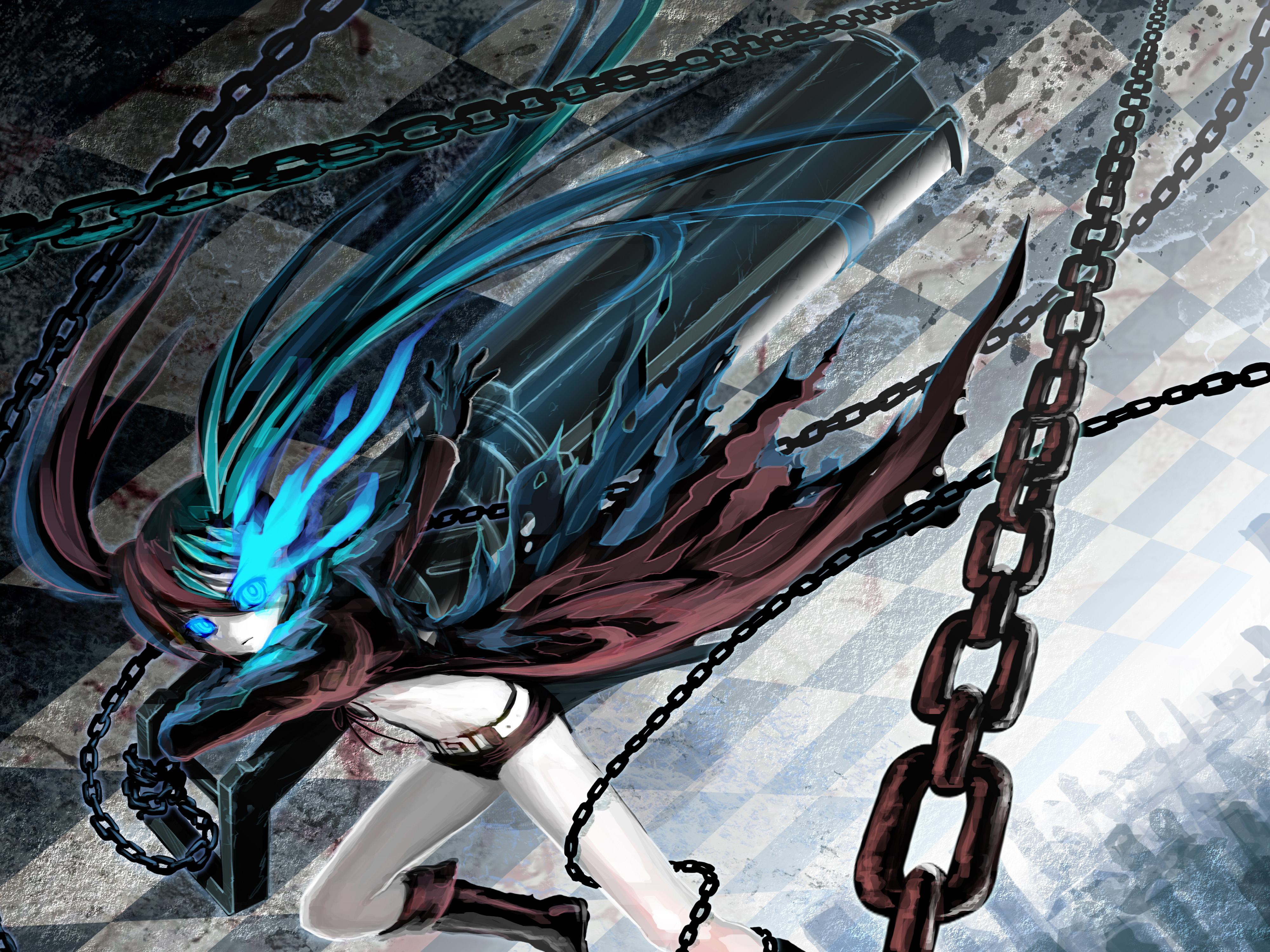 Download Anime Black Rock Shooter 4k Ultra HD Wallpaper