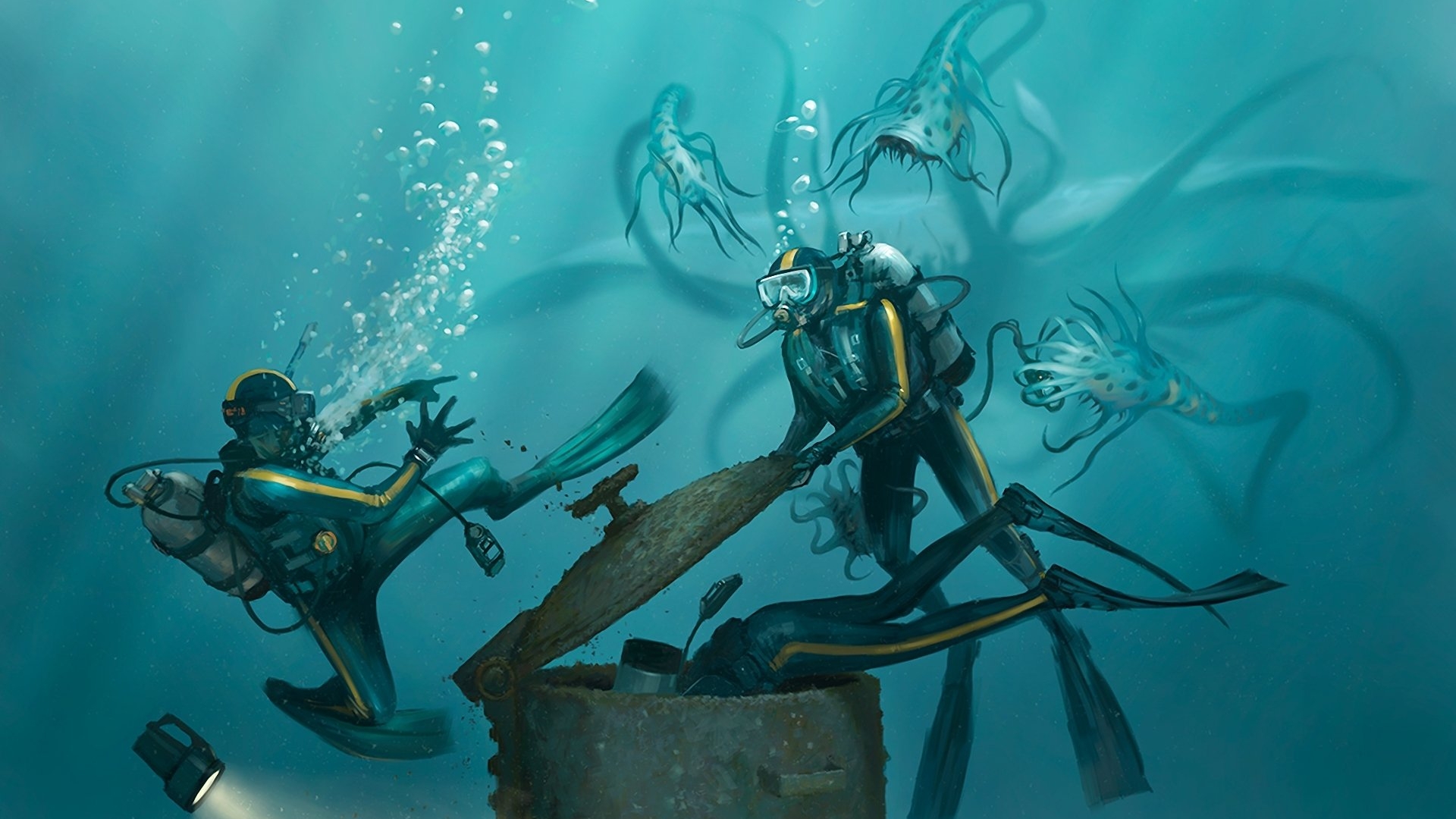 Download Fantasy Sea Monster HD Wallpaper