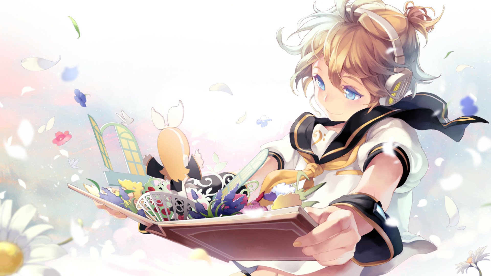 Rin & Len Kagamine HD Anime Wallpaper – Vibrant Vocaloid Duo Scene ...
