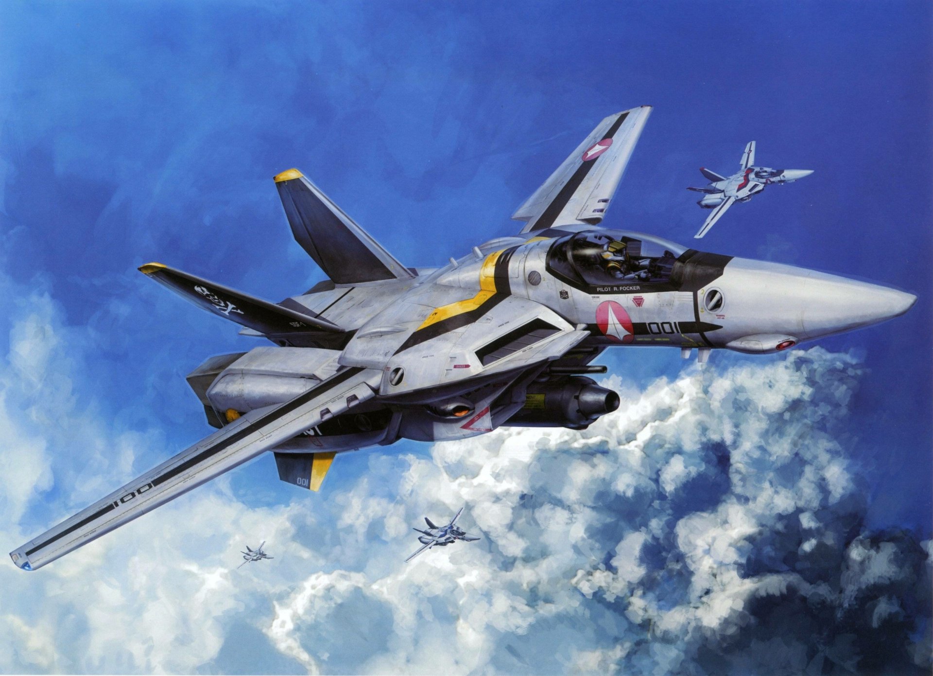 Macross Anime Sky Fighters HD Wallpaper