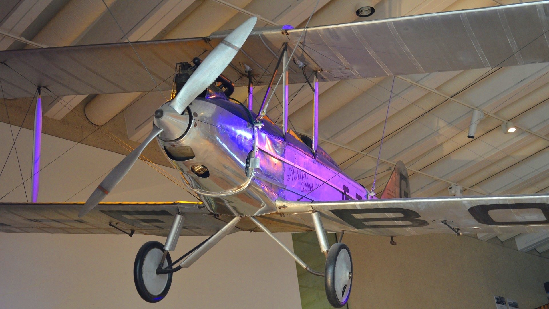 Bert Hinkler's Avro Avian G-EBOV displayed at the Queensland Museum ...