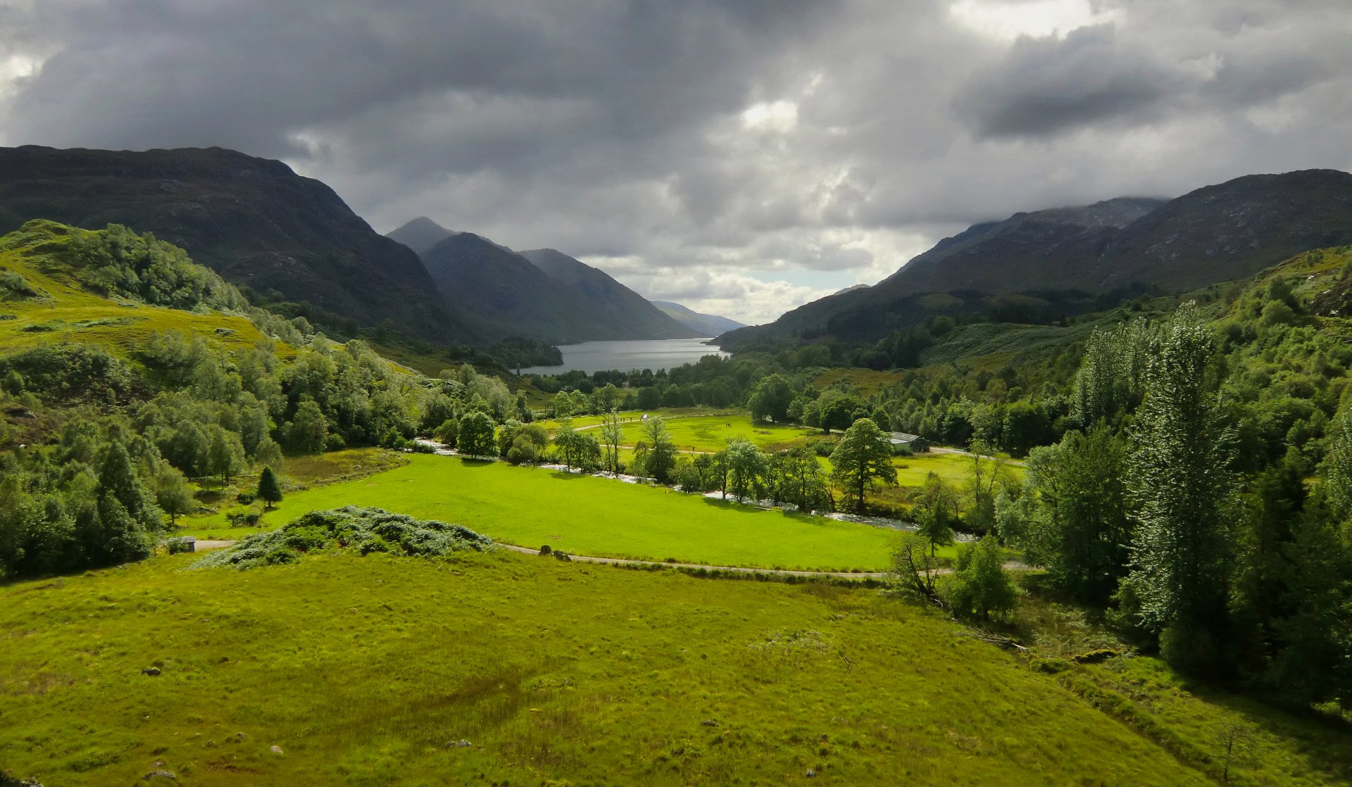 View from Glenfinnan viaduct, Scotland by Celestial