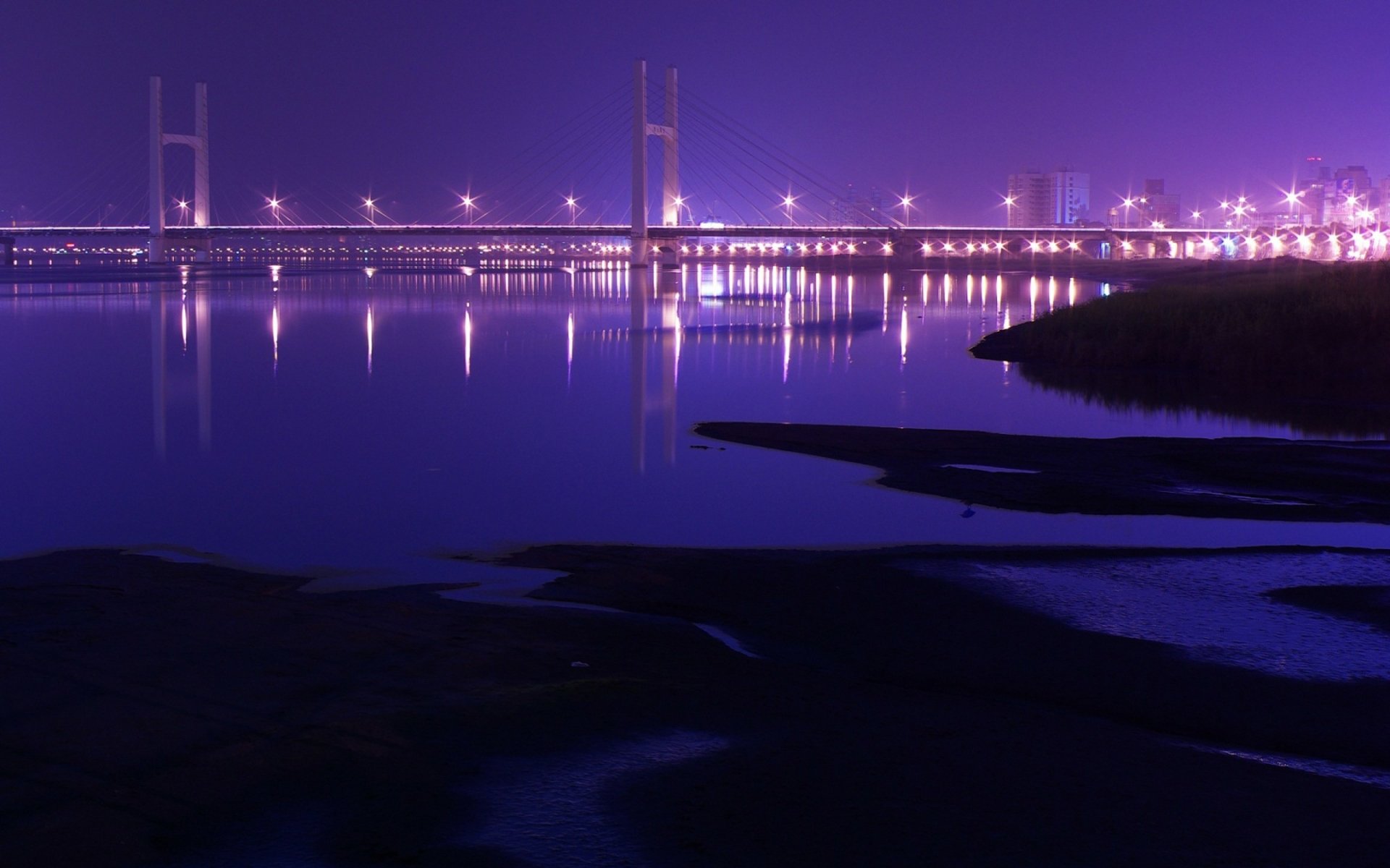 Chong Yang Bridge: Stunning Man-Made Wonder Nightscape HD Wallpaper ...