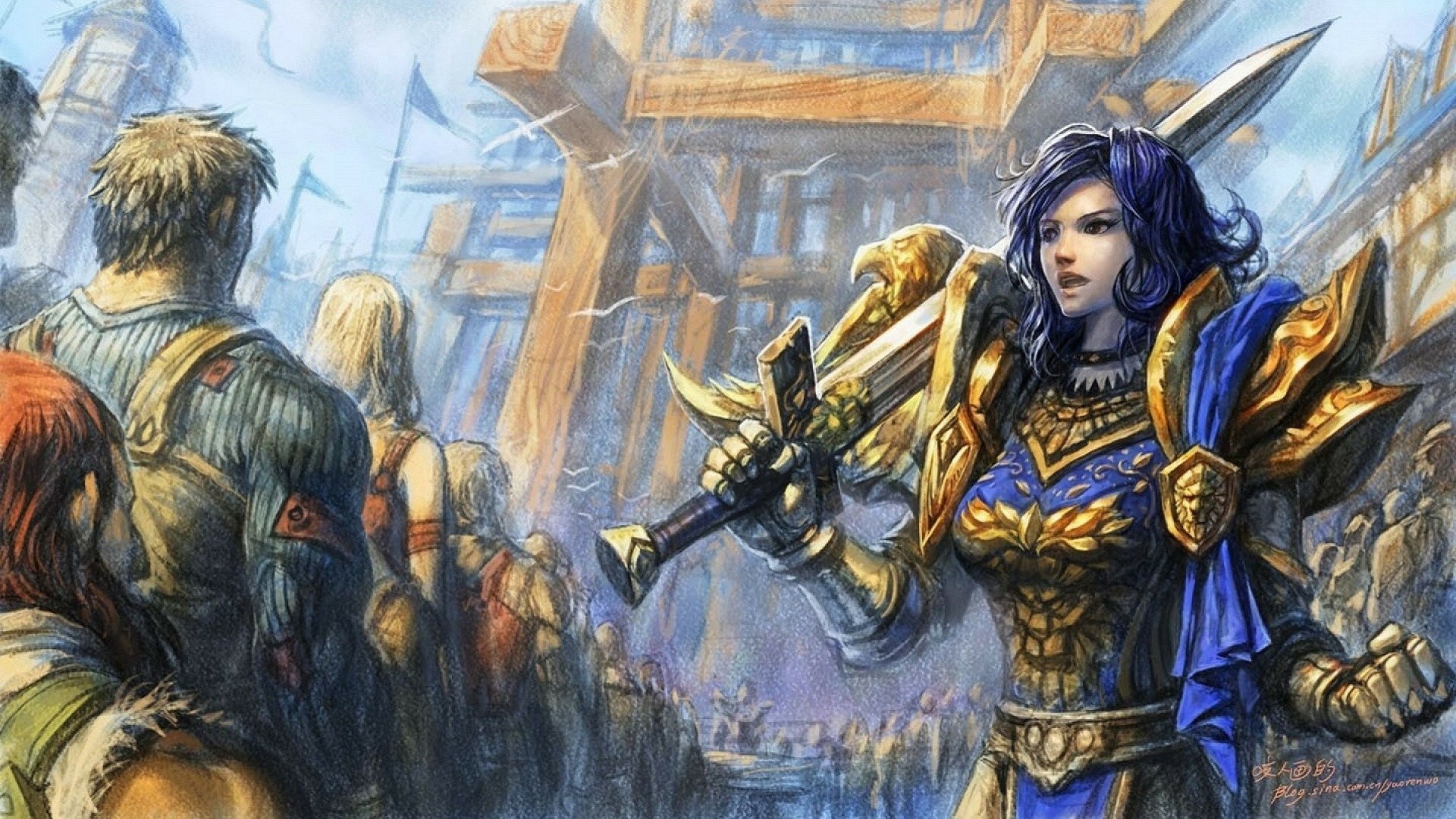 Epic World of Warcraft HD Wallpaper: Legendary Battle Awaits