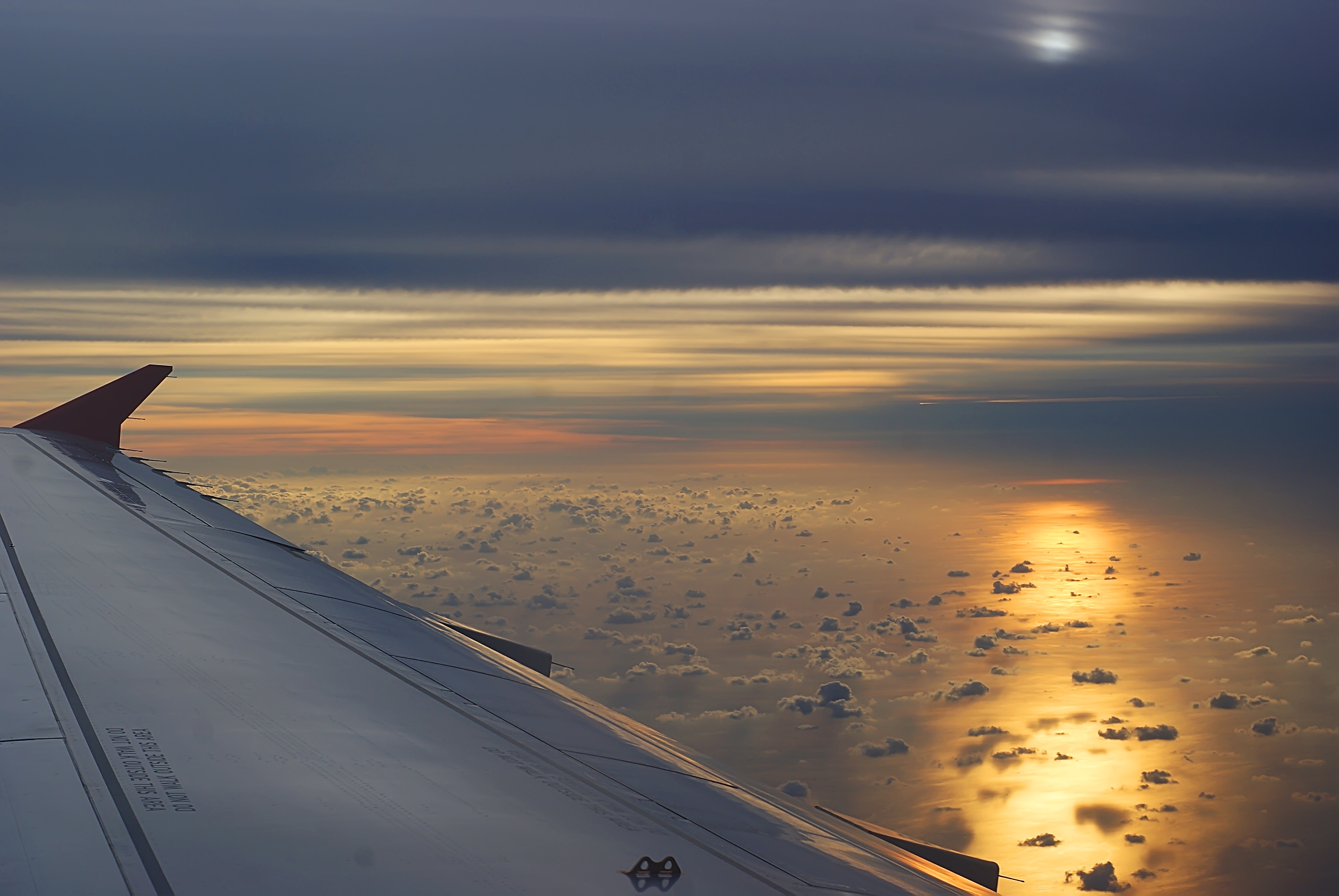 Download Flight Airplane Wings Sunset Nature Cloud 4k Ultra HD ...