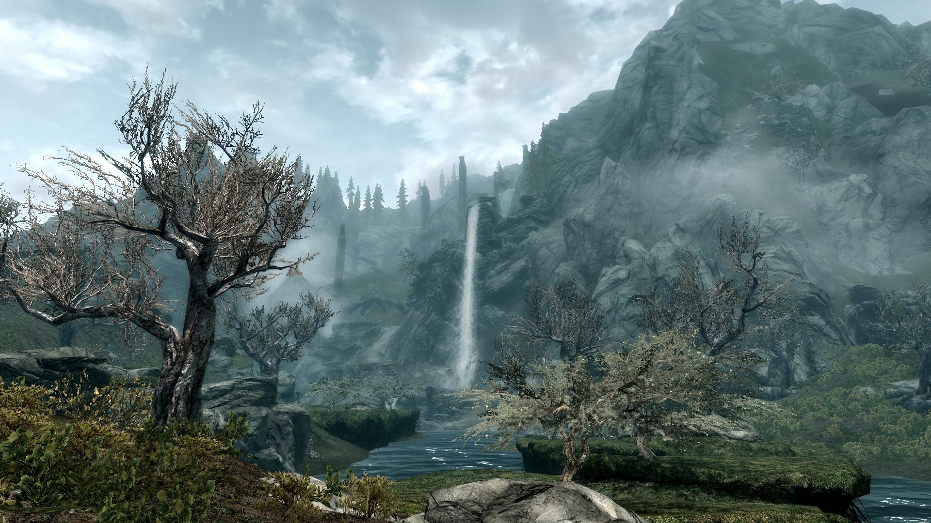 Skyrim Landscape Background 1920x1080 The Elder Scrolls V Skyrim