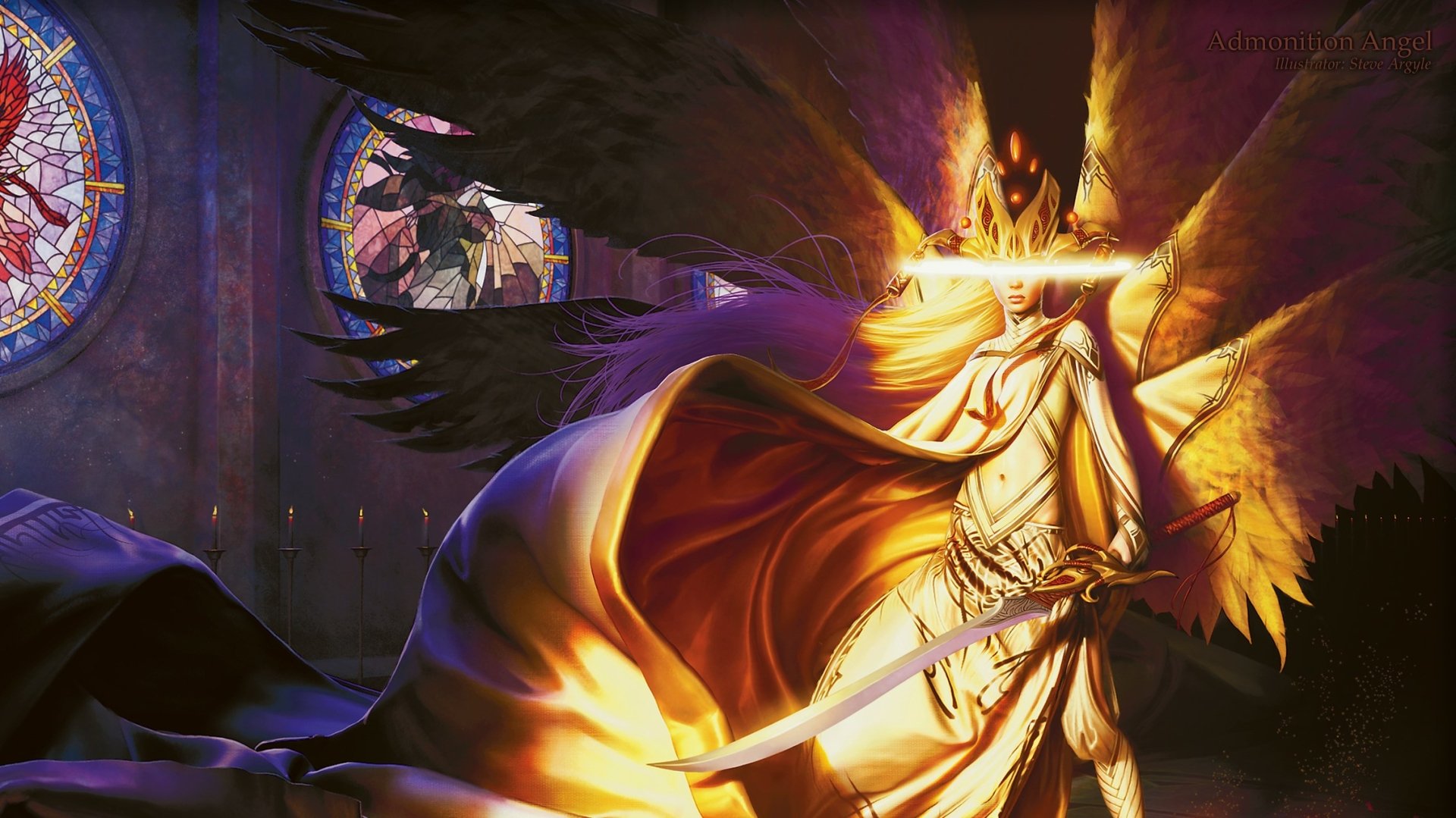 Radiant Archangel — MTG Man-Made HD Wallpaper by Steve Argyle ...
