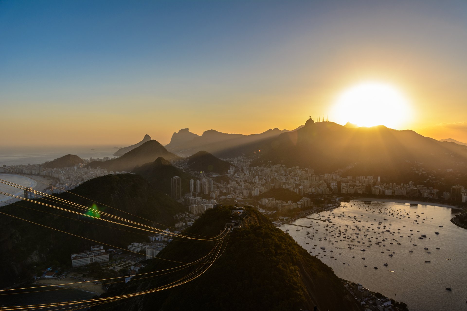 Download Sugarloaf Mountain Sunset Brazil Man Made Rio De Janeiro 4k ...
