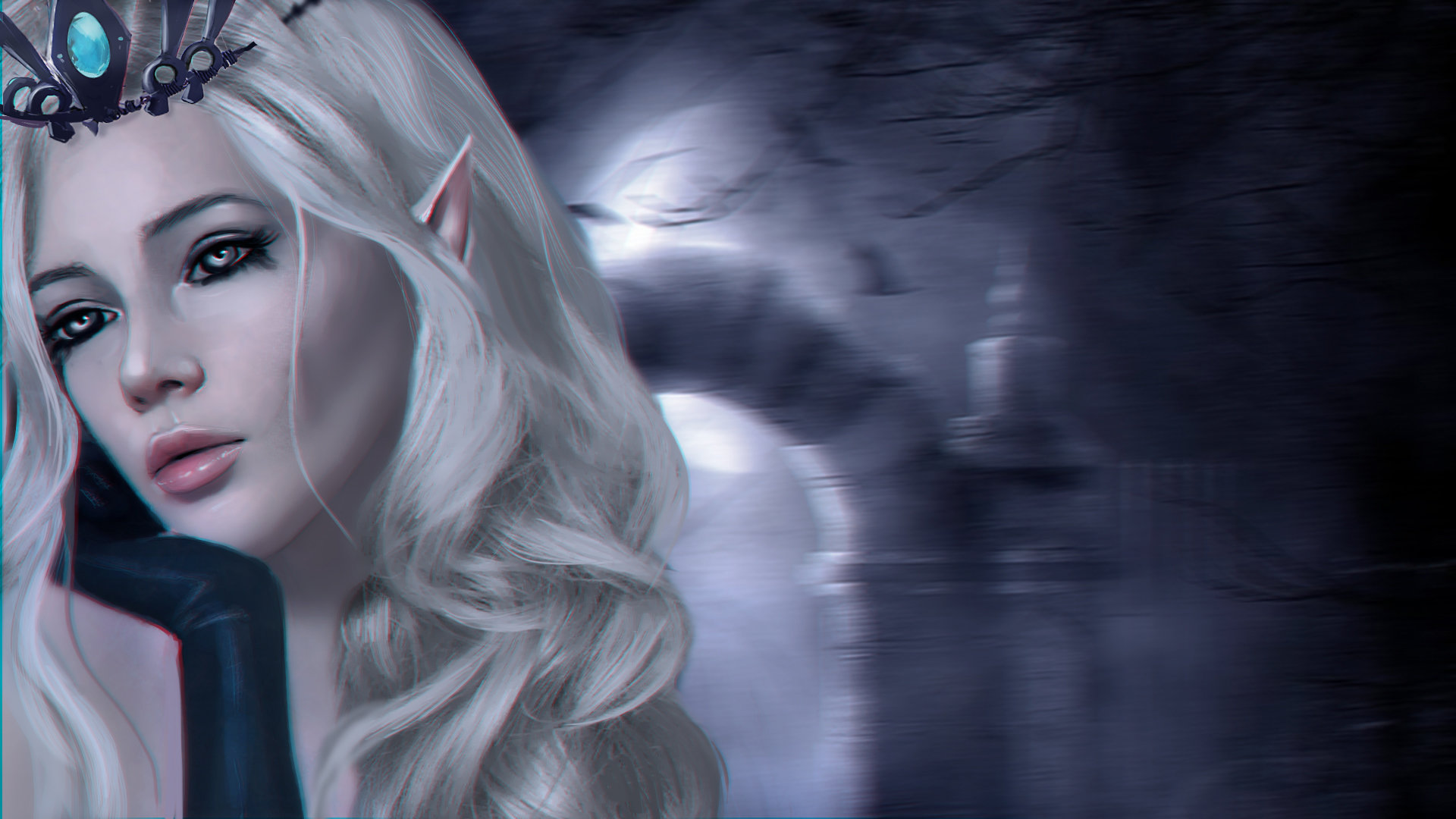 Enchanting Elf in HD Wallpaper: A Fantasy Realm