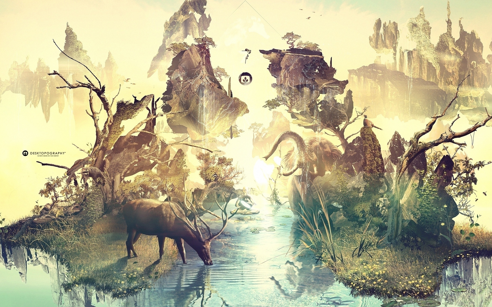 Enchanted Realms: A Fantasy Artistic HD Wallpaper