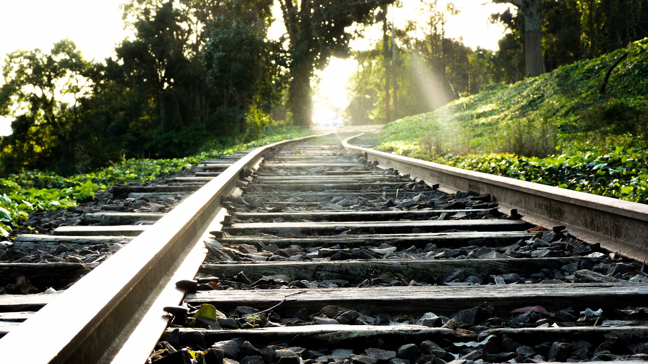 Download Man Made Railroad HD Wallpaper