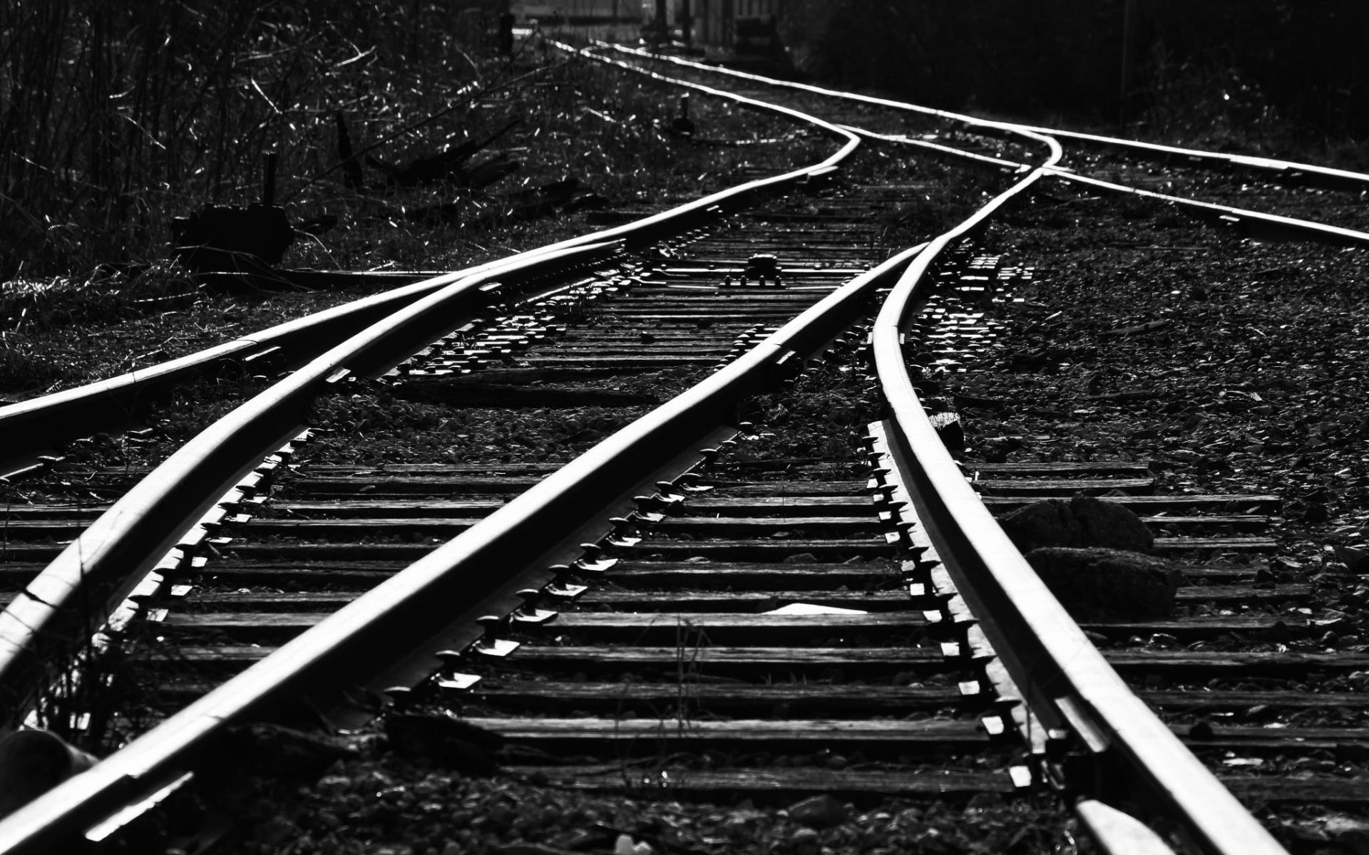 Download Man Made Railroad HD Wallpaper