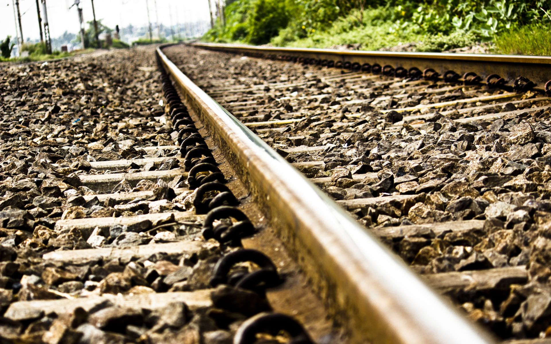 Man Made Railroad HD Wallpaper