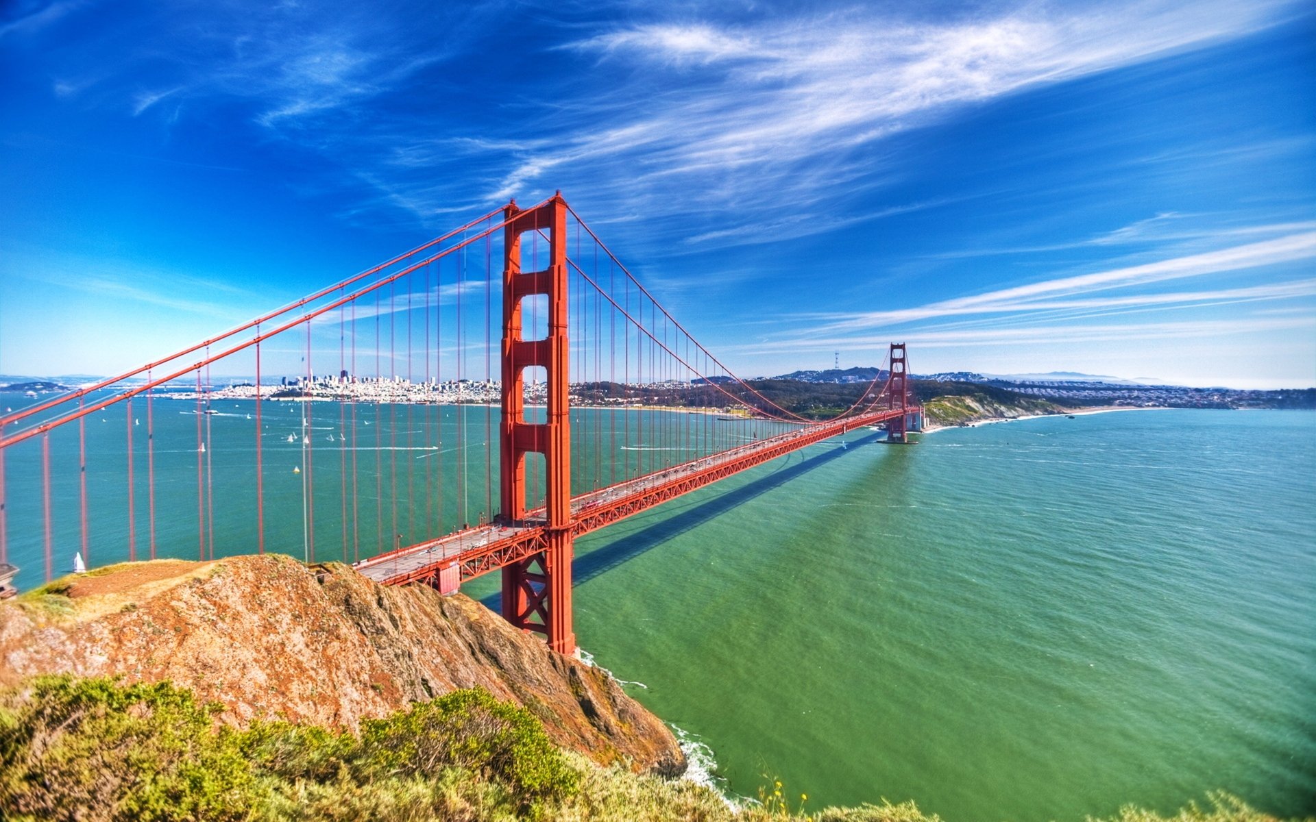 Download Landscape Sea Bridge Man Made Golden Gate 4k Ultra HD Wallpaper