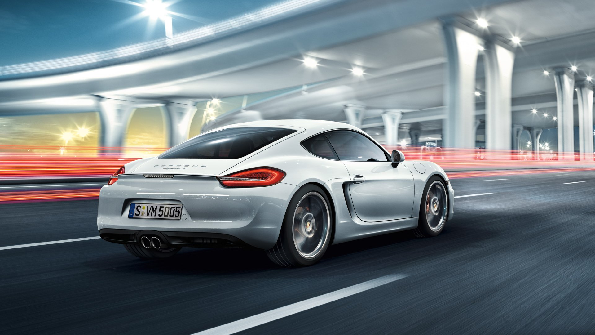 Download White Car Car Porsche Porsche Cayman Vehicle Porsche Cayman S ...