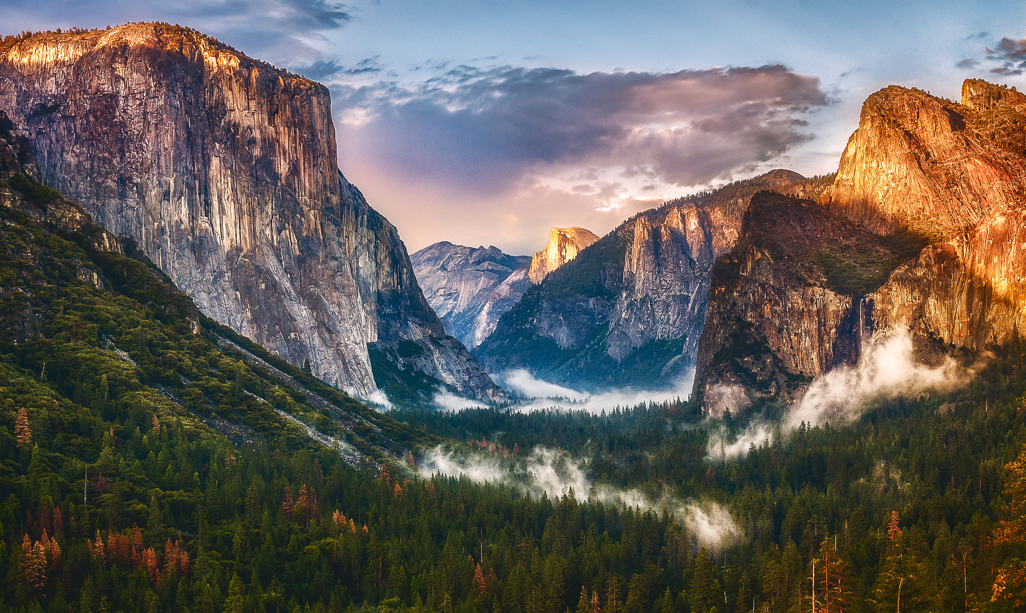 Download Cliff Mountain Valley Forest Nature Landscape HD Wallpaper by ...