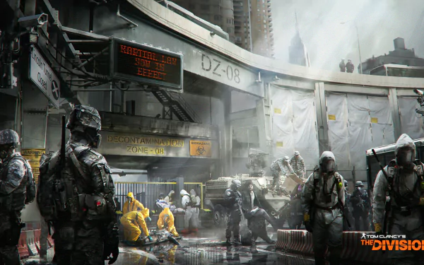 Tom Clancy's The Division HD Wallpaper: Immersive Urban Wilderness