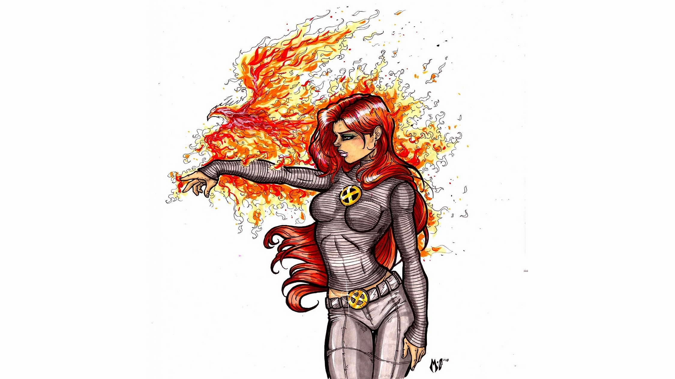Download Jean Grey X-Men Red Hair Phoenix (Marvel Comics) Comic Phoenix ...