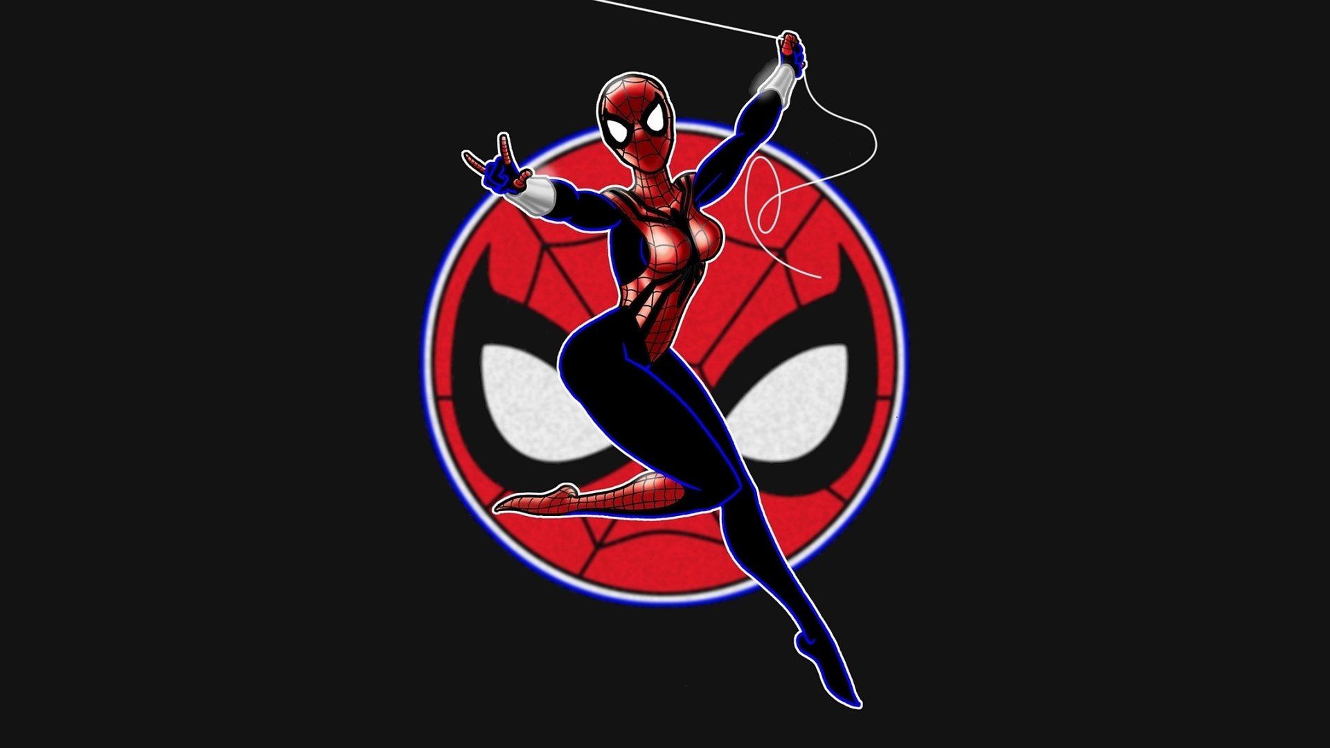 Dynamic Spider-Girl HD Wallpaper: Swing into Action!