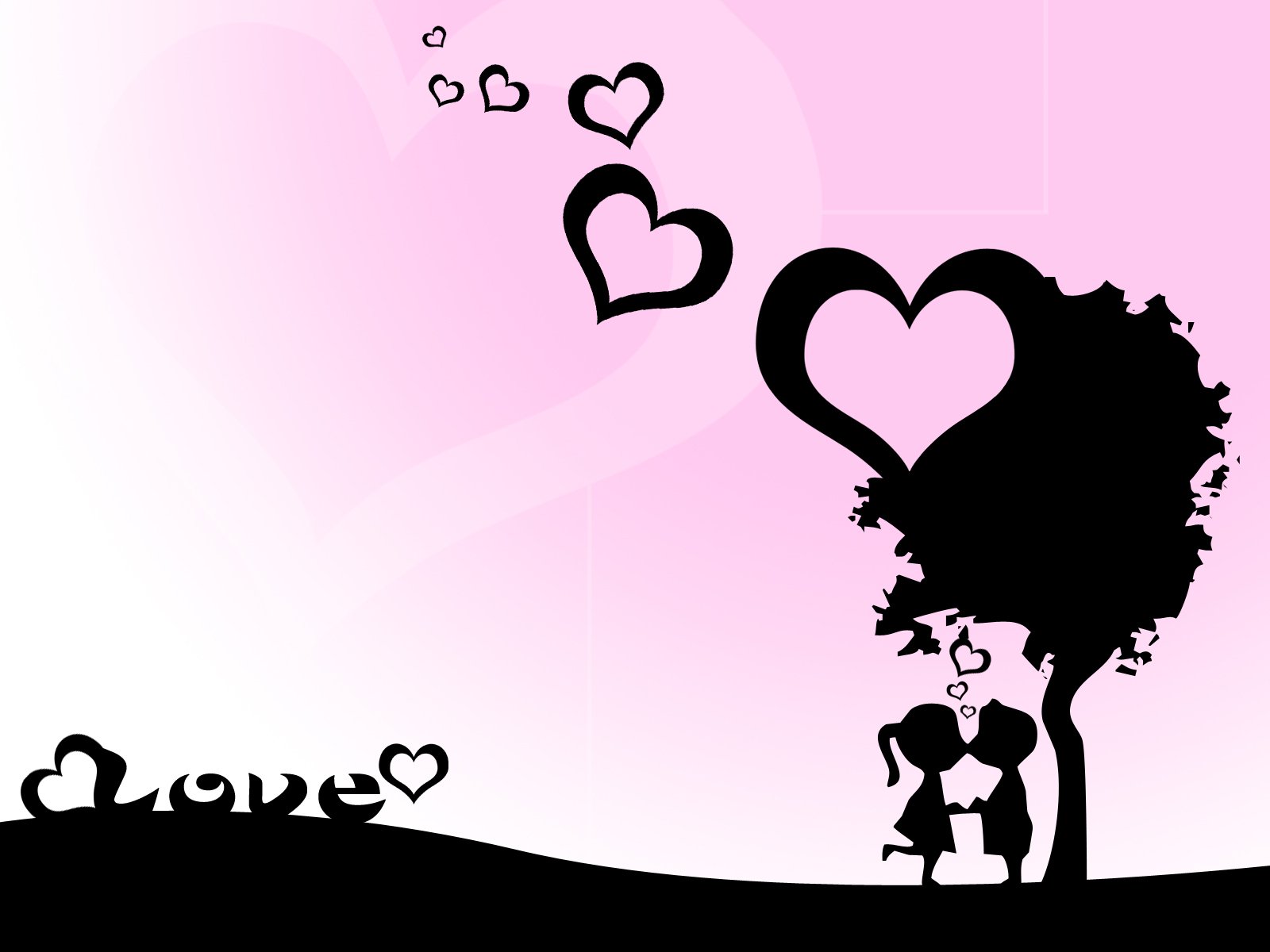 Artistic Love: A Heartfelt HD Wallpaper