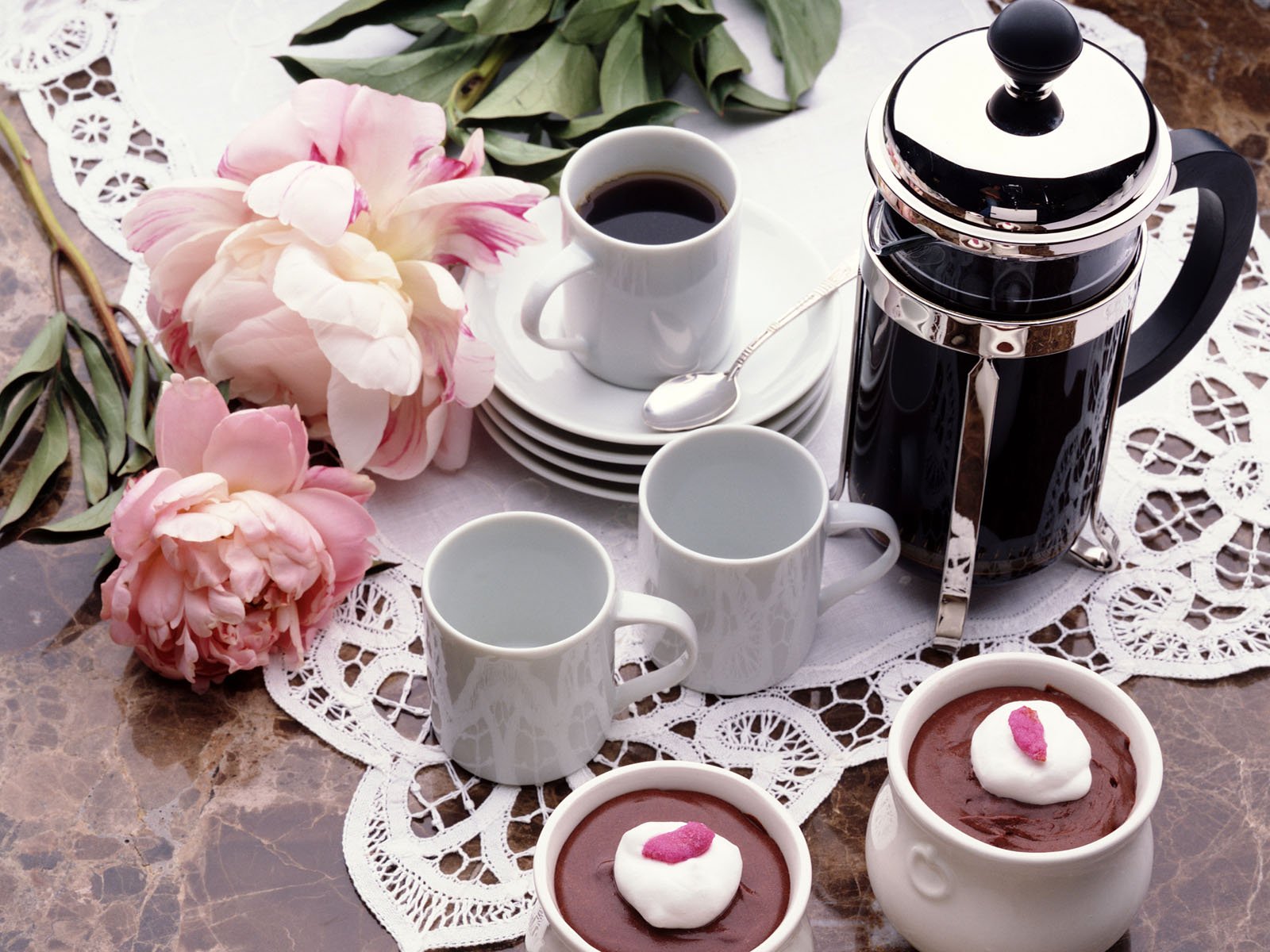 Elegant Coffee Delight: A Stunning HD Wallpaper