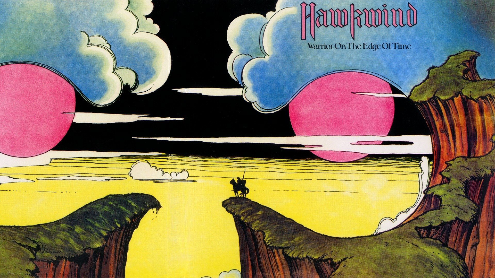 Hawkwind Echoes: HD Music Wallpaper from Warriors on the Edge of Time