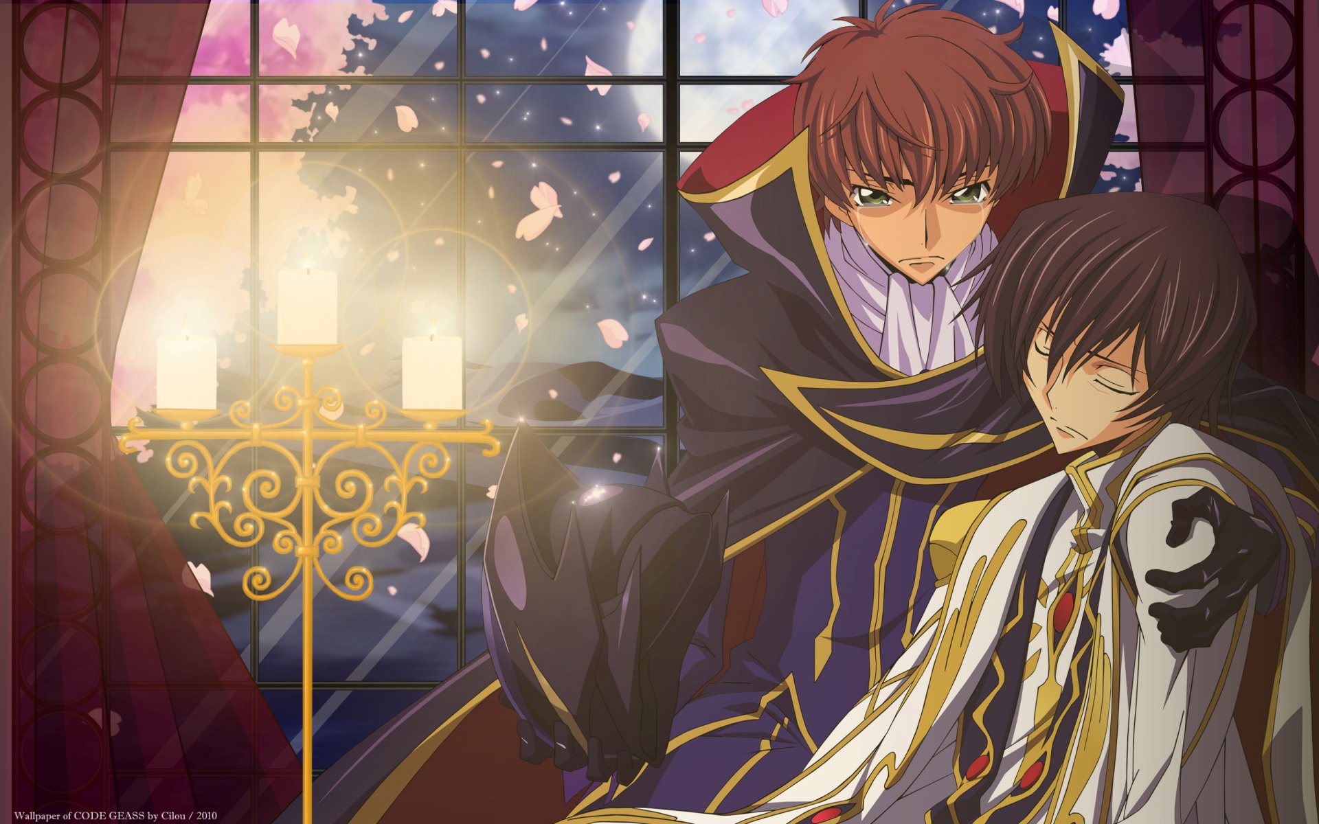 Code Geass HD Wallpaper: Suzaku & Lelouch’s Epic Anime Moment