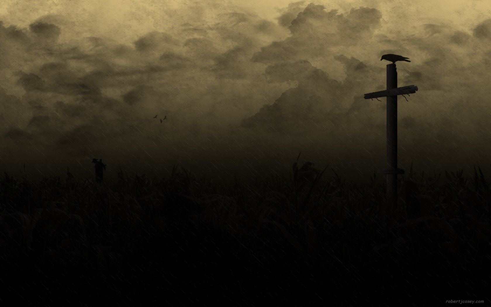 Dark Crow: A Haunting HD Wallpaper Experience