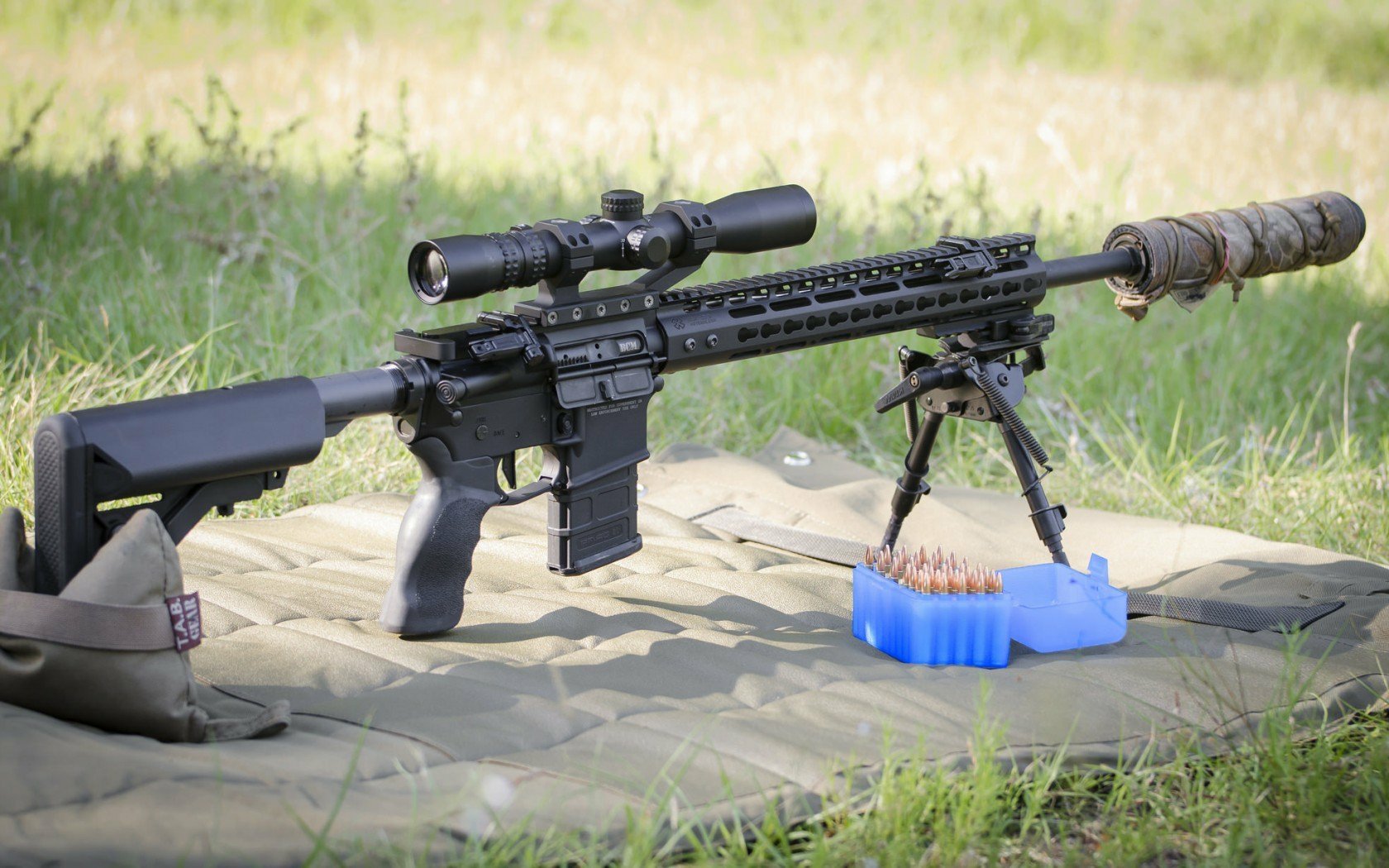 HD Wallpaper: Precision Colt AR-15 Ready for Action