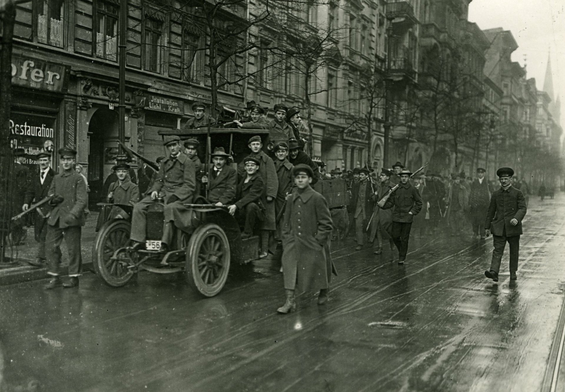 Black & White Street Patrol — Vintage Photography HD Wallpaper ...