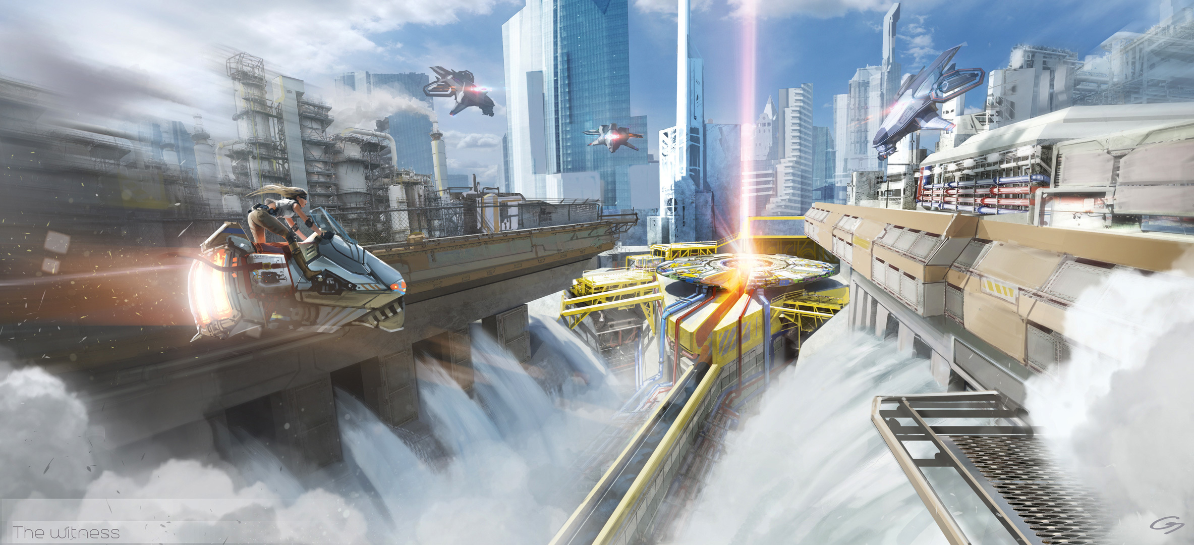 Download Futuristic Building Vehicle Sci Fi City Sci Fi City Futuristic ...