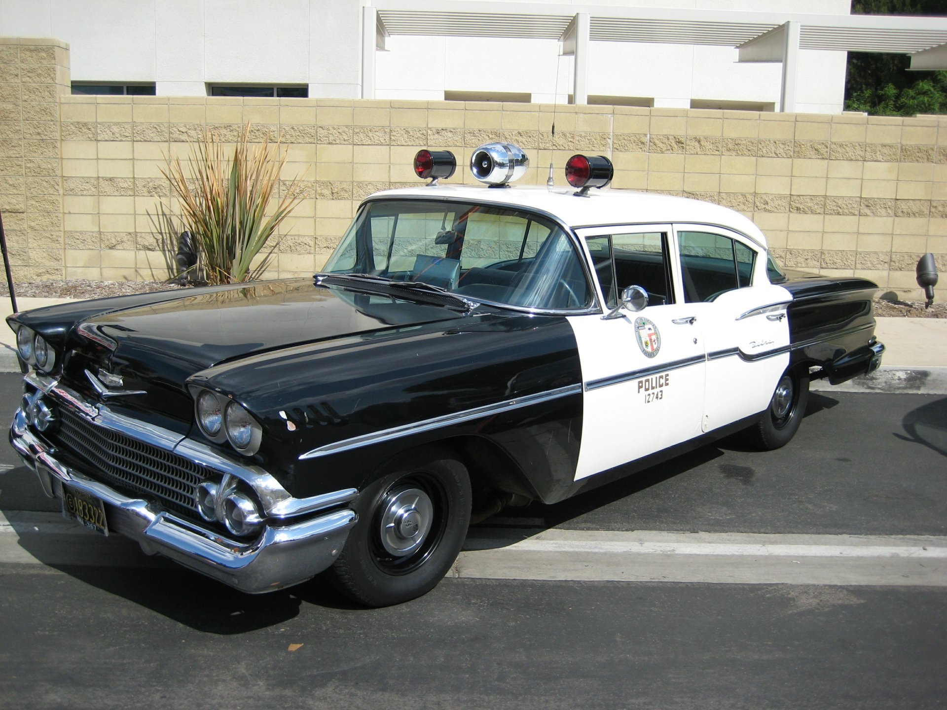 Classic Police Cruiser HD Wallpaper: Vintage Law Enforcement Vehicle ...