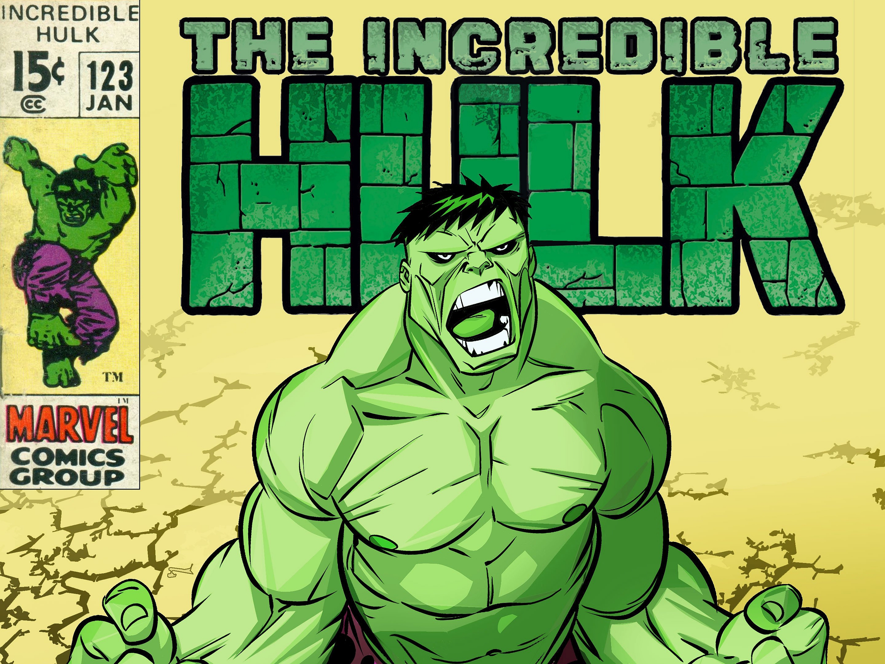 Download Comic Hulk HD Wallpaper