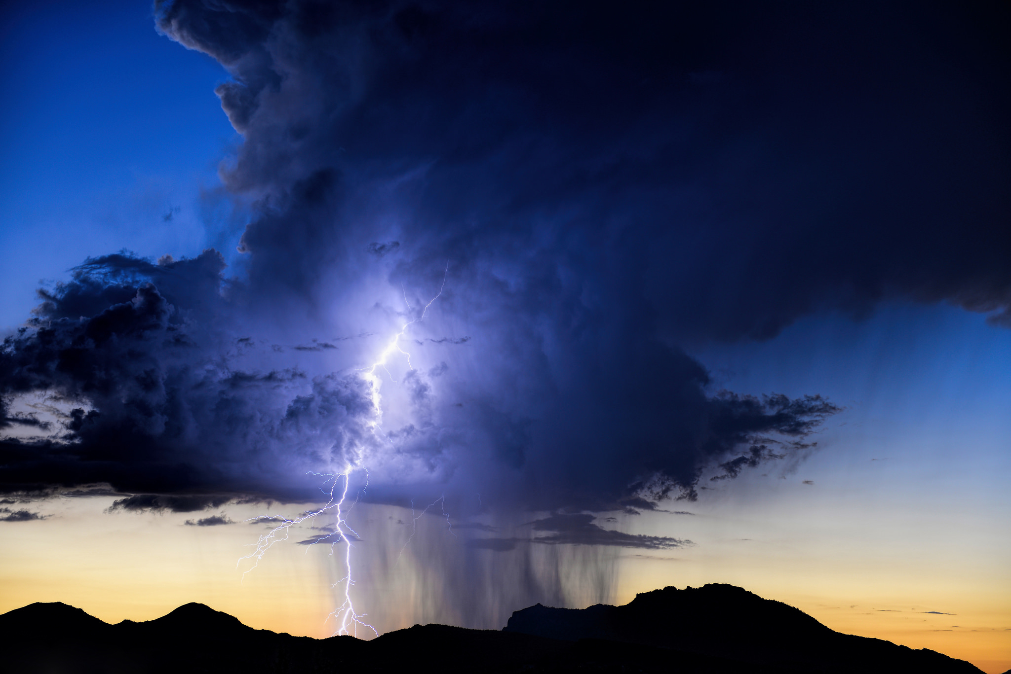 HD Lightning Storm: Majestic Clouds and Sky Photography