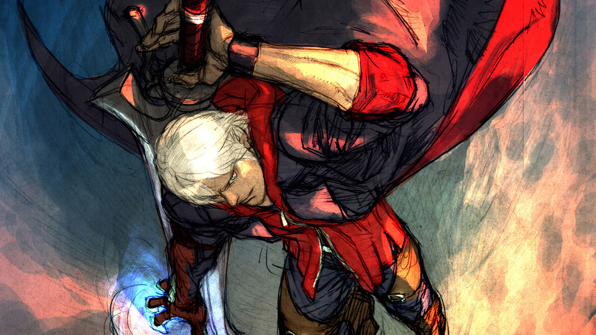 Devil May Cry 4 HD Wallpaper – Epic Video Game Art in Action