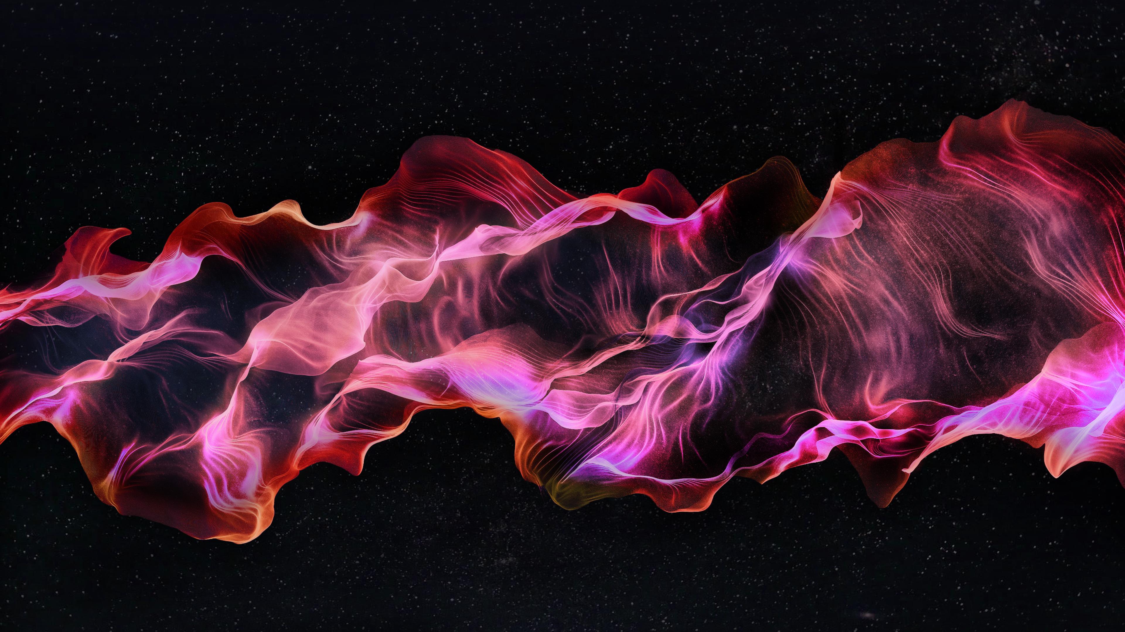 Ethereal Waves: 4K Ultra HD Abstract Artistic Flow
