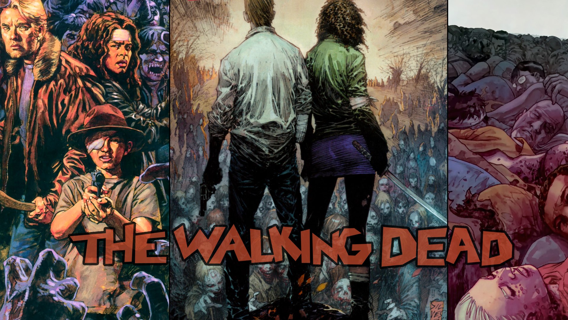 Download Comic The Walking Dead HD Wallpaper