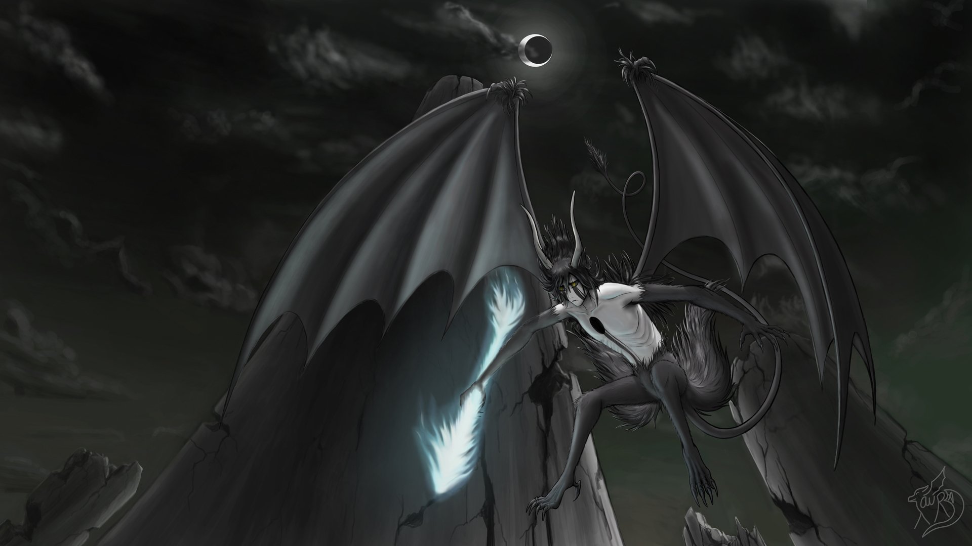 Ulquiorra Cifer: Dark Wings HD Wallpaper
