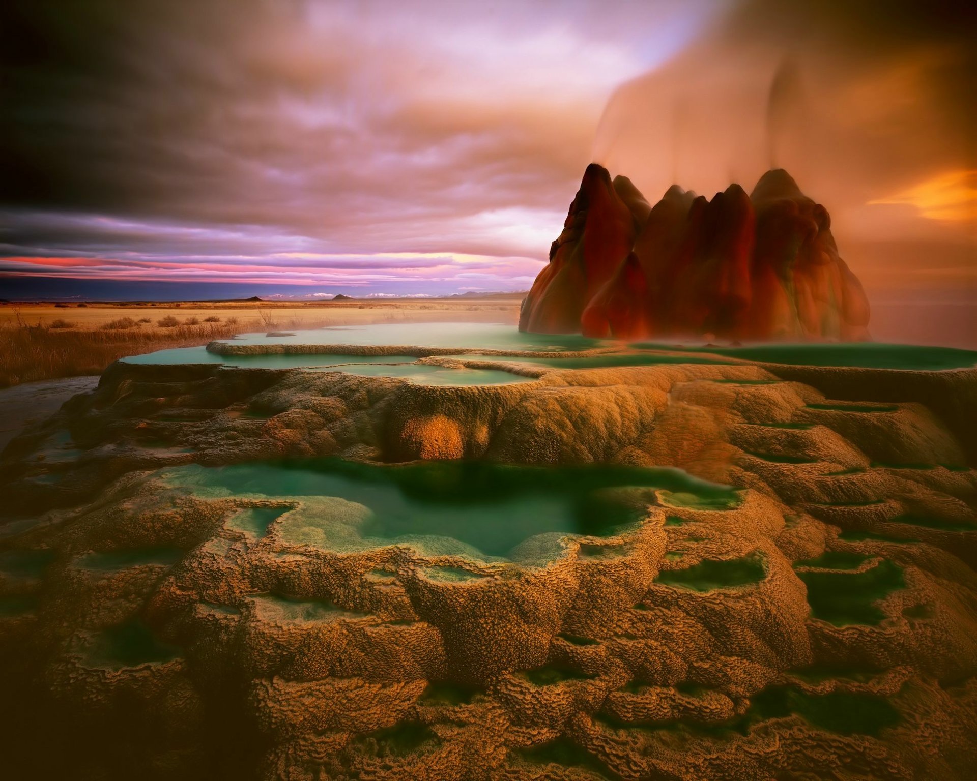 Download Nature Fly Geyser HD Wallpaper