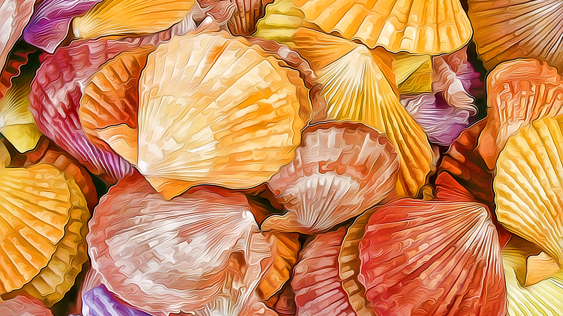 Download Orange (Color) Yellow Colors Shell Photography Manipulation HD ...
