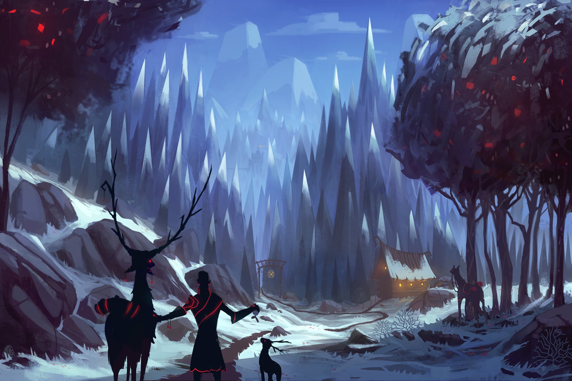 Download Path Mountain Fantasy Landscape Fantasy Landscape HD Wallpaper ...