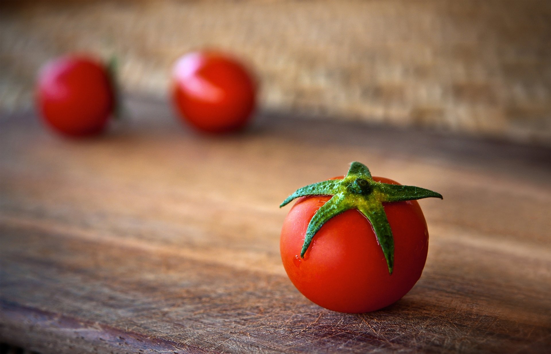 Download Depth Of Field Red Vegetable Food Tomato HD Wallpaper