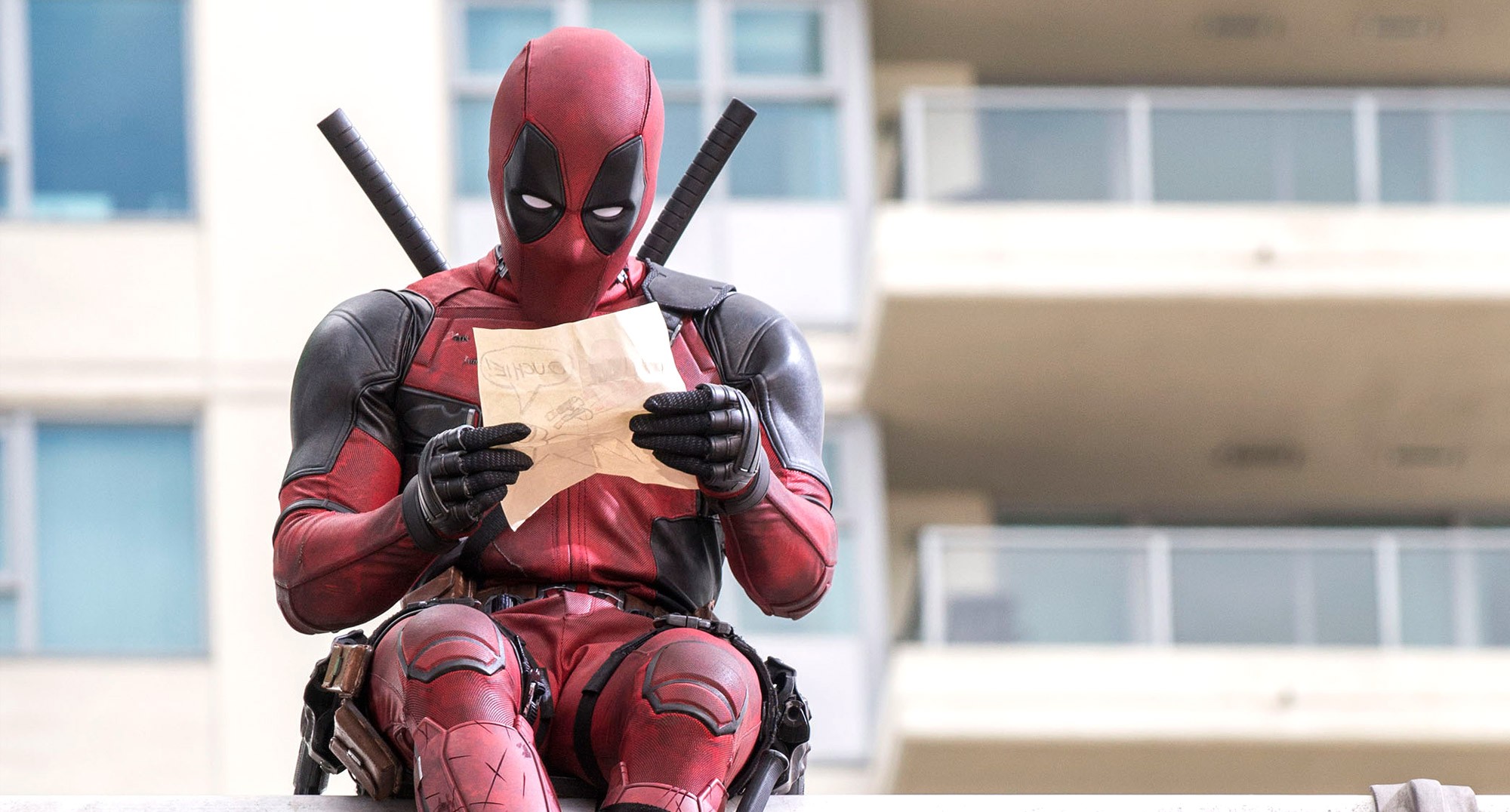 Deadpool HD Wallpaper: Urban Rooftop Adventure