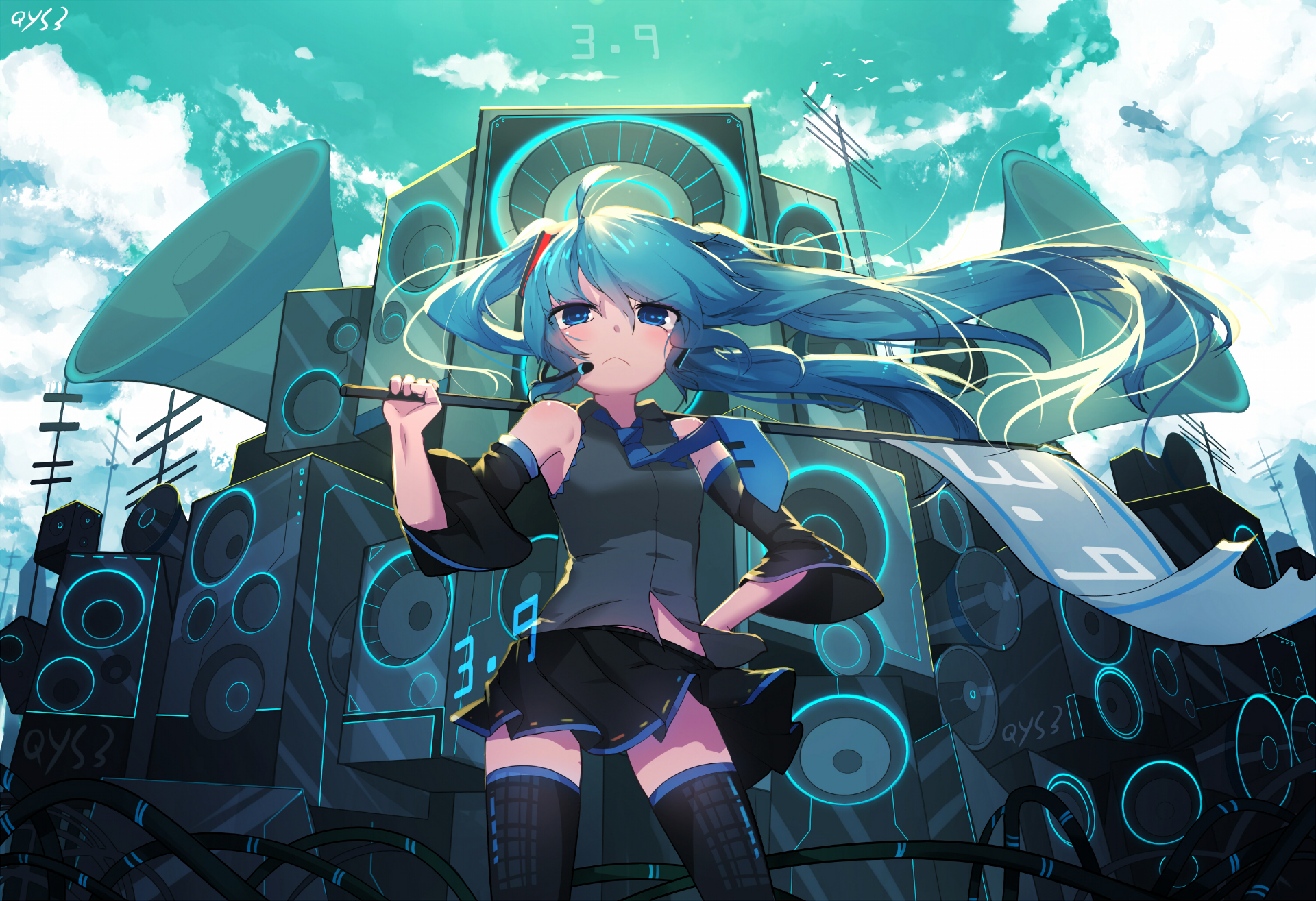 HD Wallpaper of Hatsune Miku: The Vocaloid Icon by 千夜QYS3