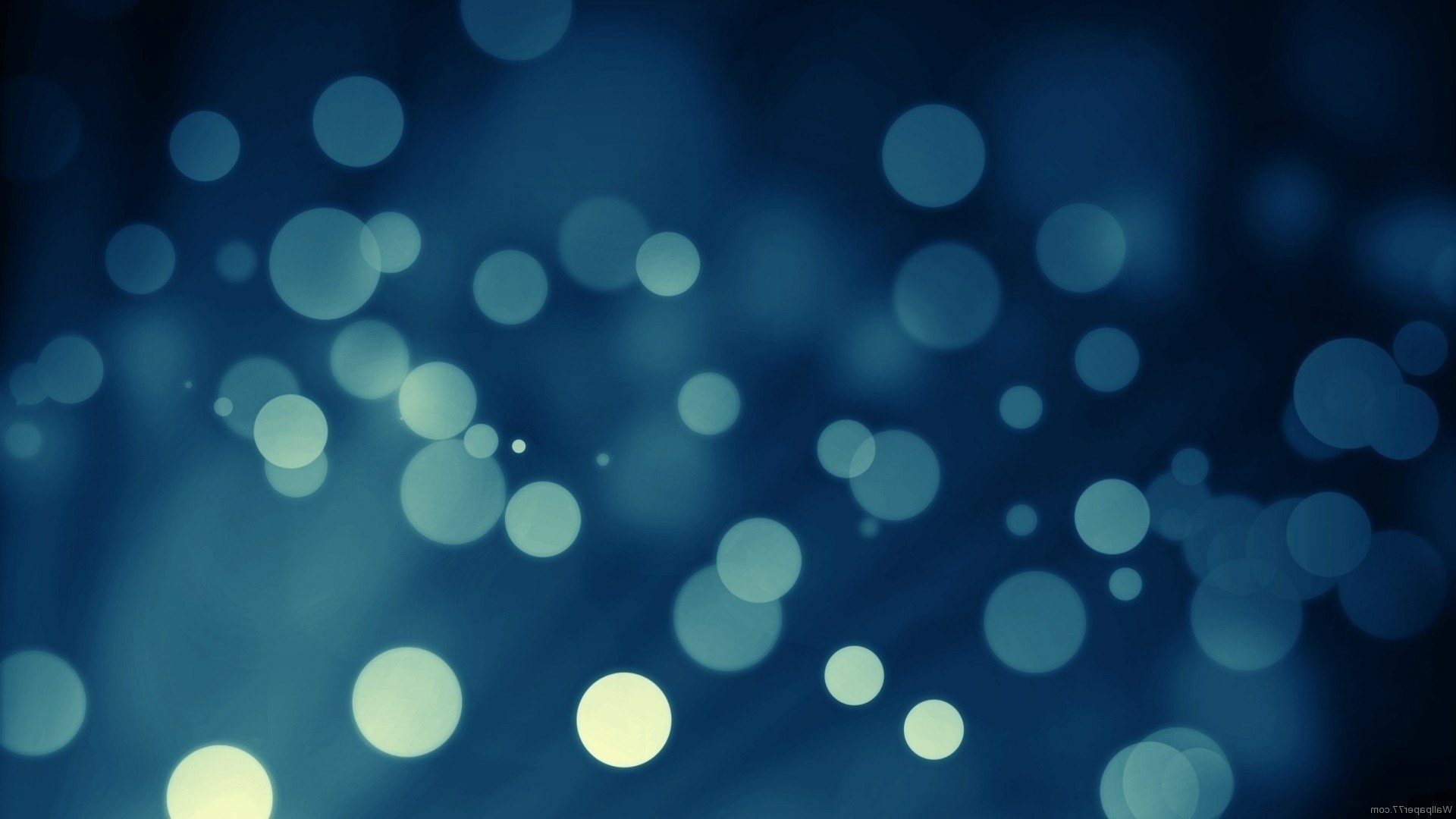 Blue Abstract Bokeh HD Wallpaper