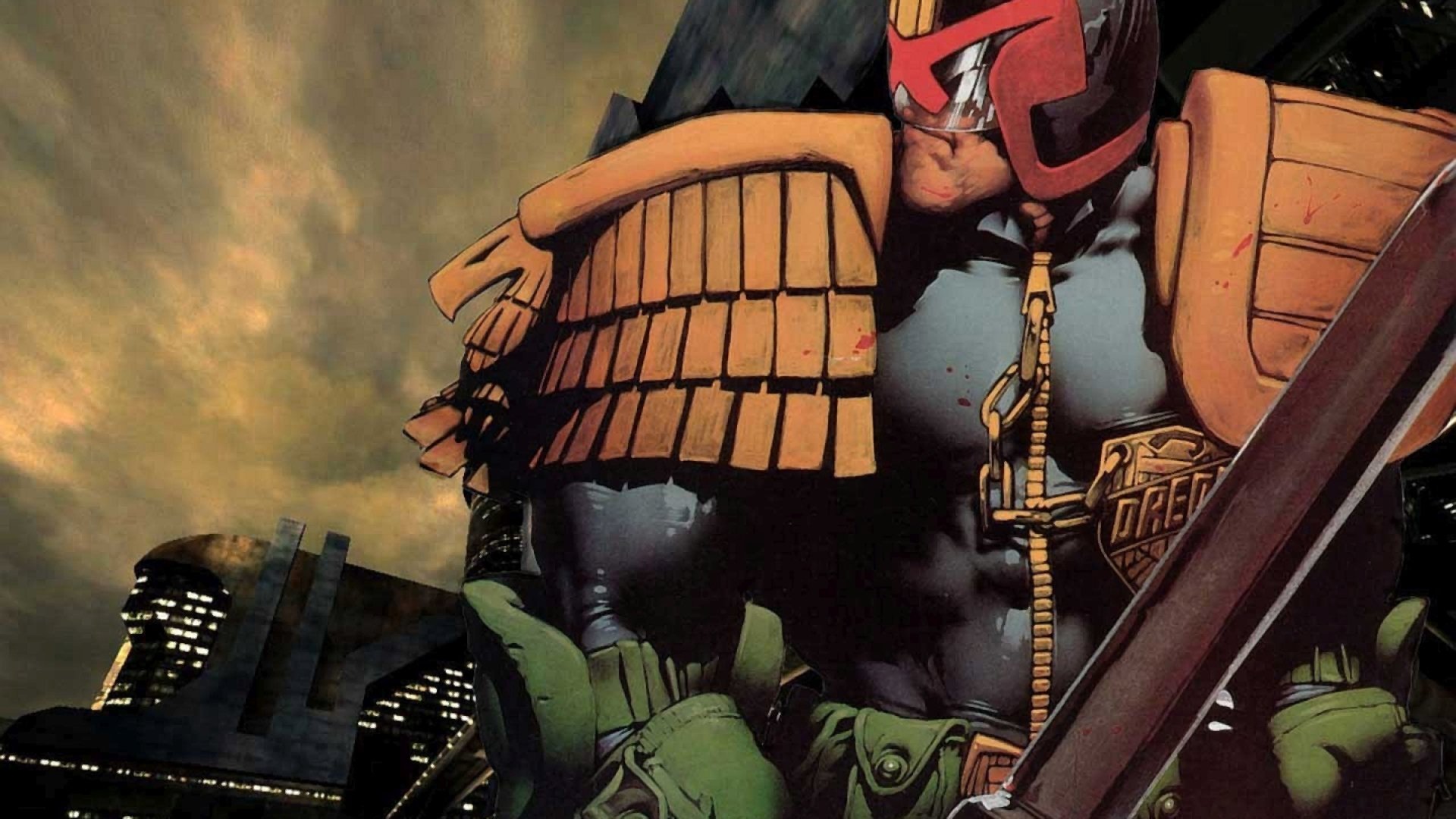 Download Superhero Comic Judge Dredd HD Wallpaper