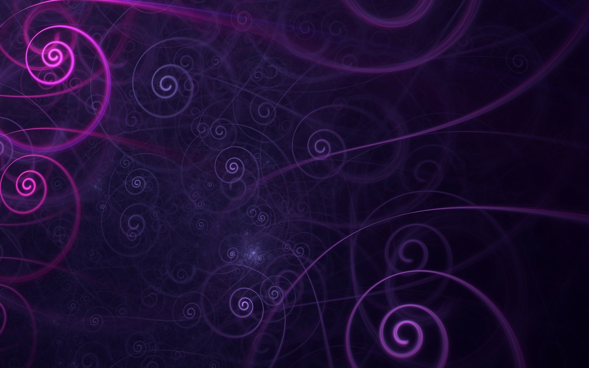 Mystic Purple Spirals | HD Abstract Wallpaper