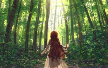 Download Tree Forest Fantasy Woman PFP