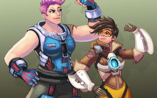 Zarya HD Wallpaper – Overwatch Fierce Power in Action